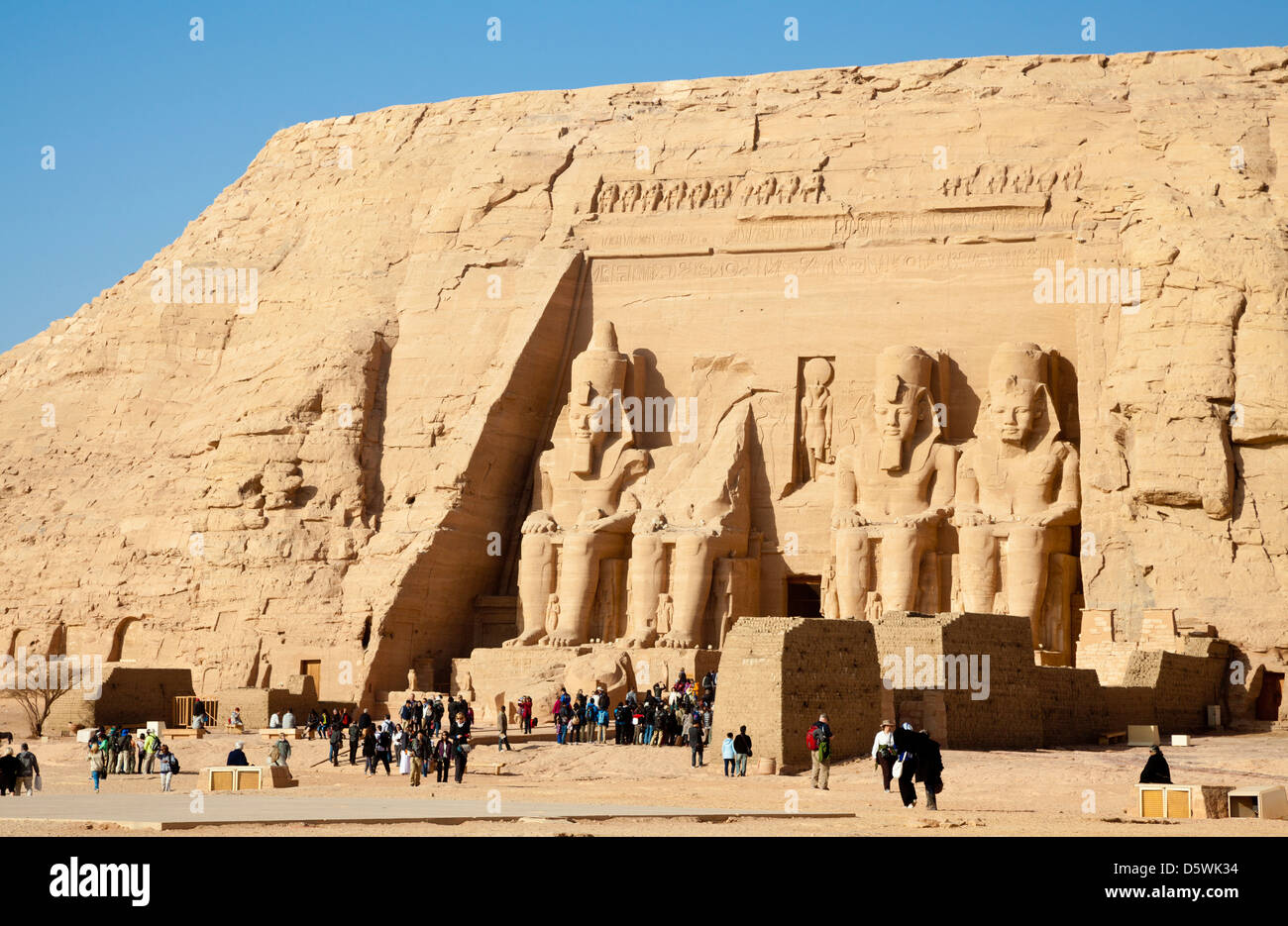 Le Grand Temple à Abou Simbel, Egypte Photo Stock - Alamy