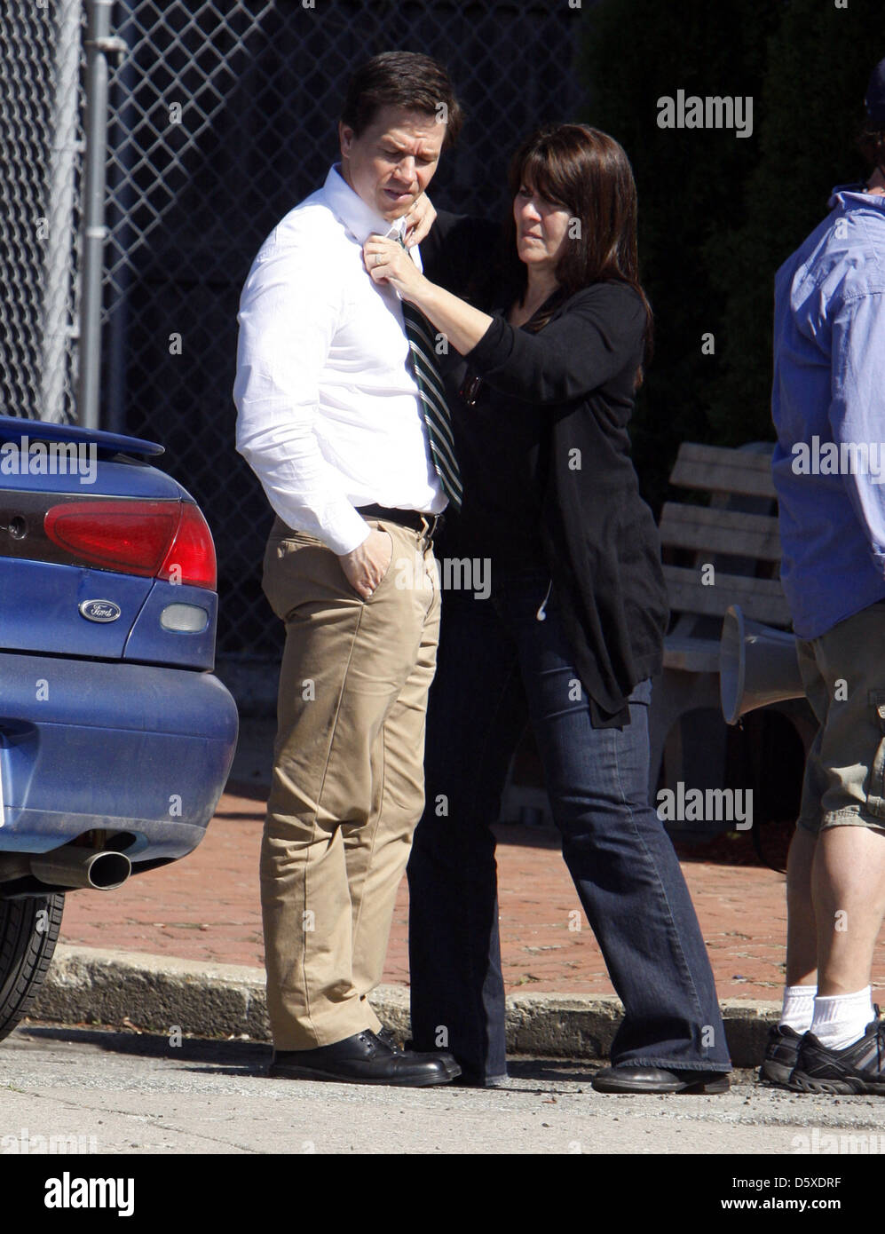 Mark Wahlberg sur le tournage de son nouveau film 'Ted' Boston ...