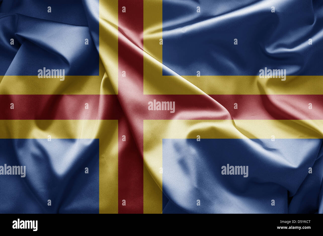 Aland islands flag Banque de photographies et d’images à haute ...