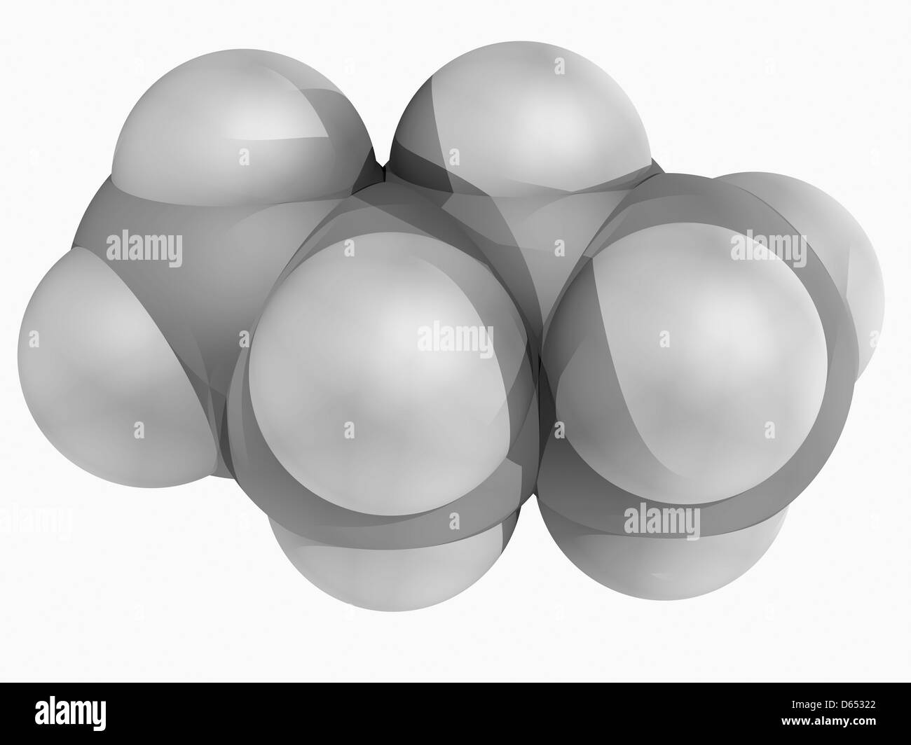 Molecular model butane Banque de photographies et d’images à haute ...