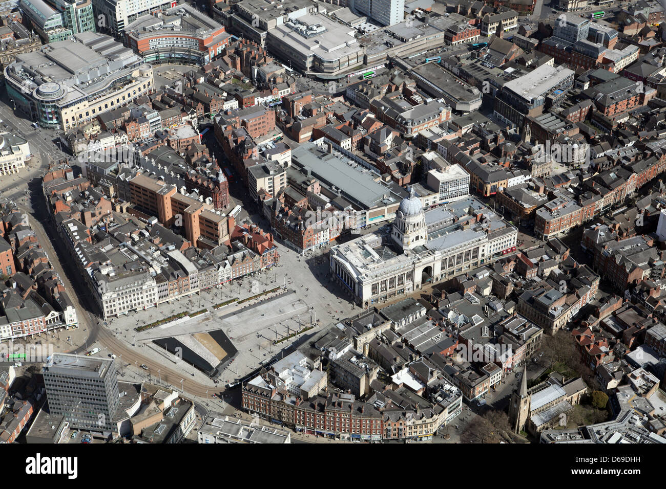 Le centre ville de nottingham Banque de photographies et d’images à ...