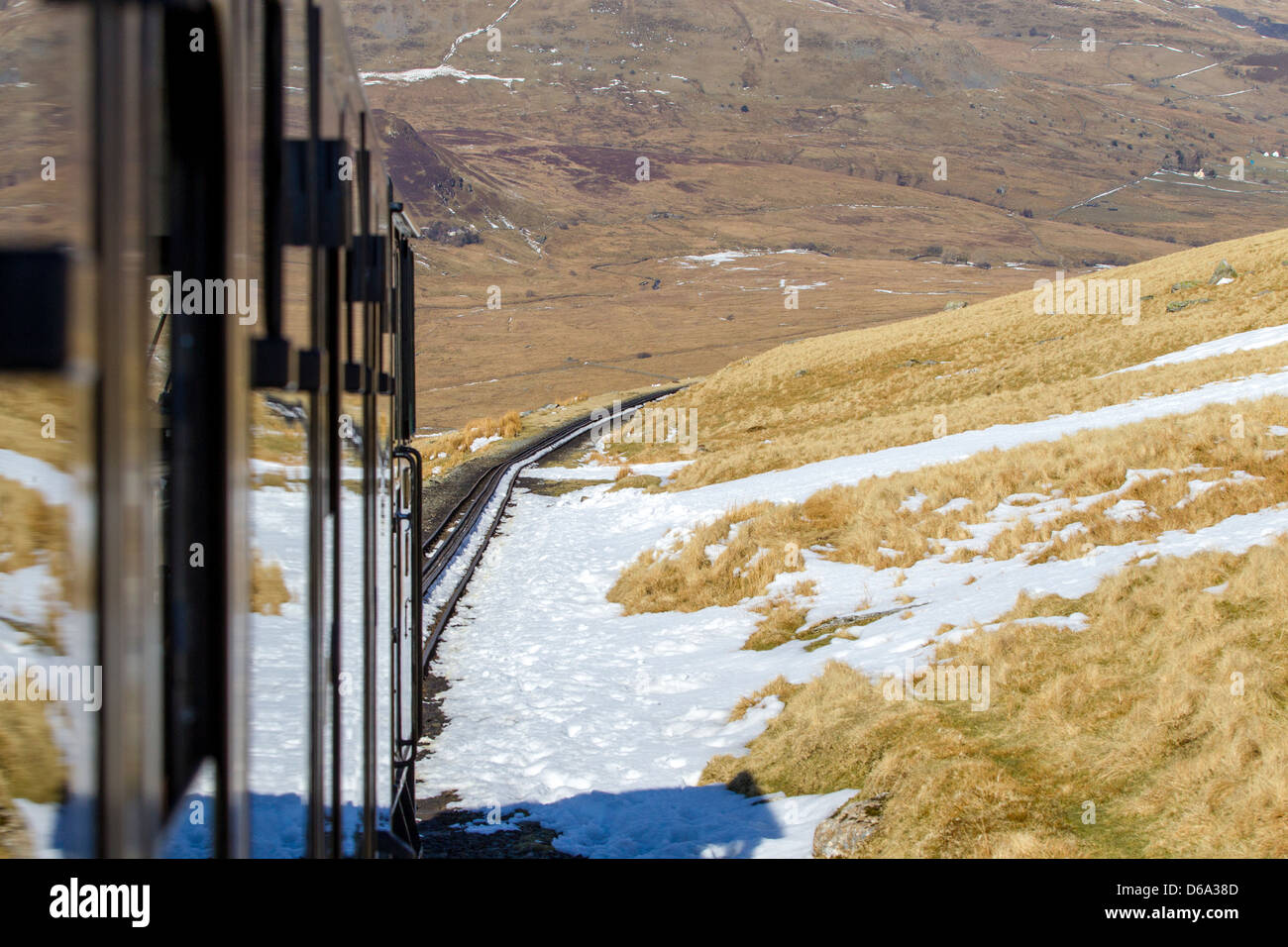 Snowdon mountain railway carriage Banque de photographies et d’images à ...