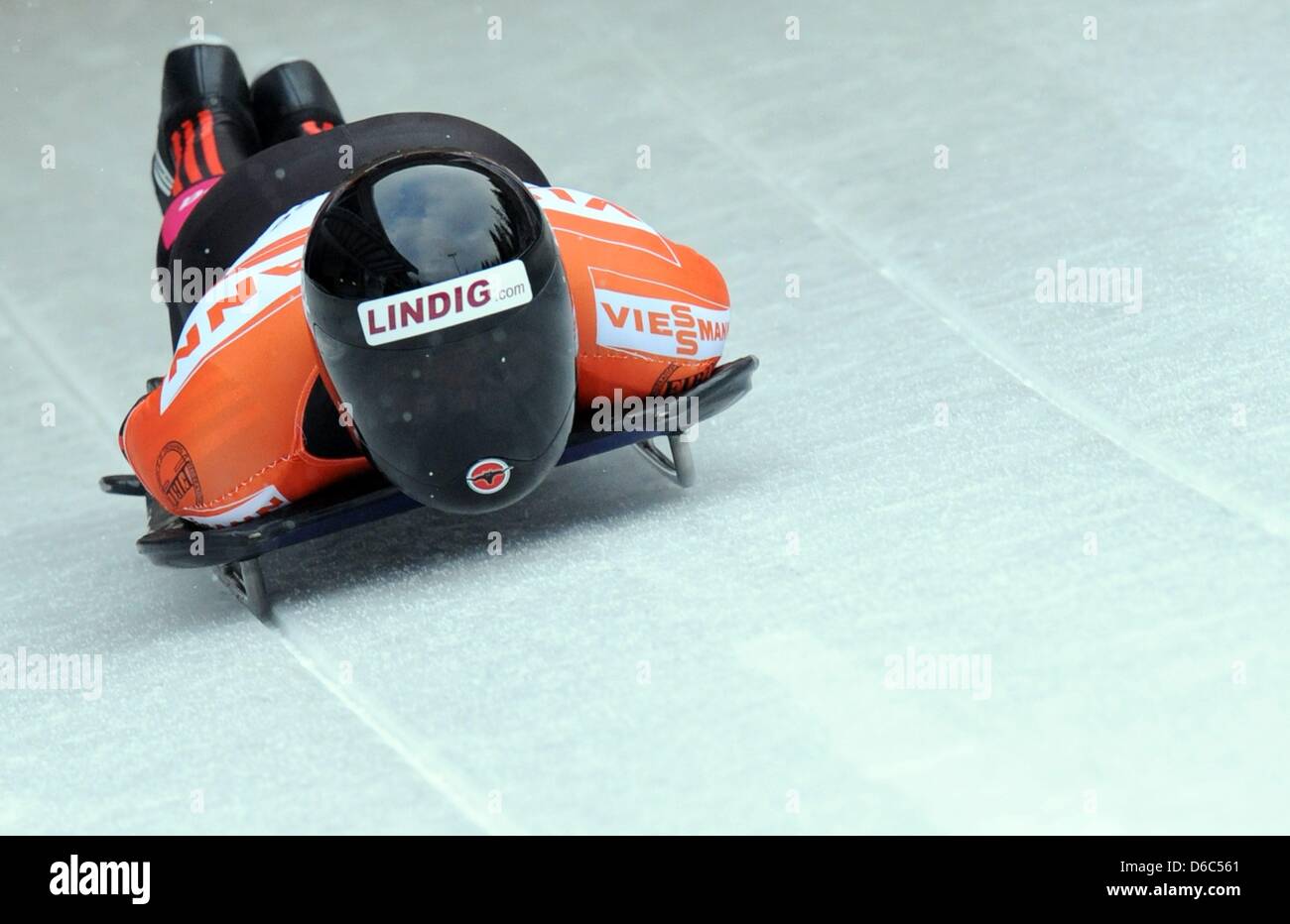 Squelette Allemand Frank Rommel démarre un projet pilote exécuté lors ...