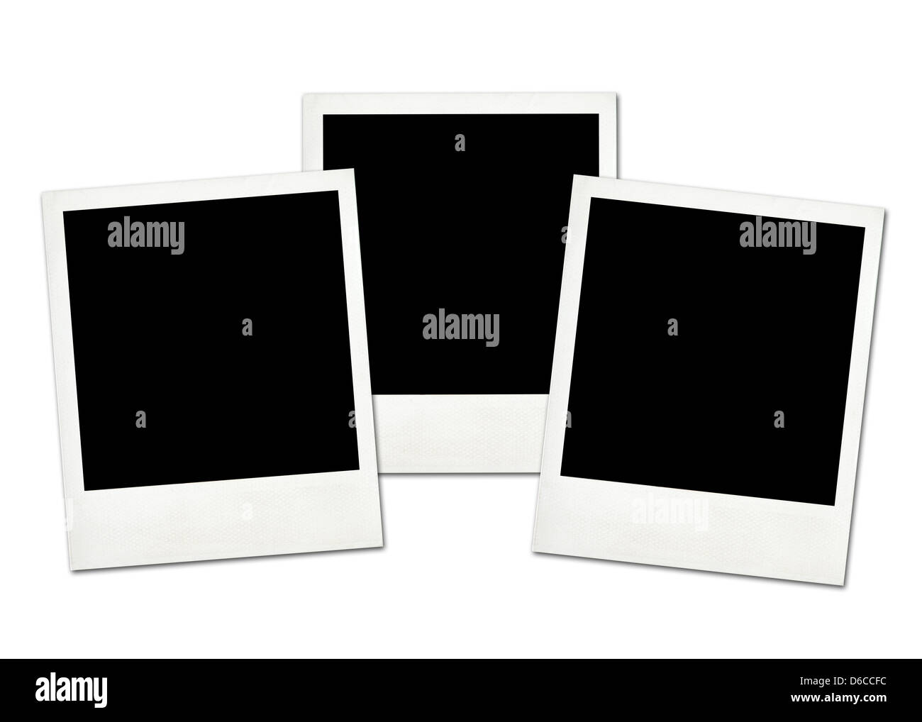 Instant photos blanc isolé sur fond blanc Photo Stock - Alamy