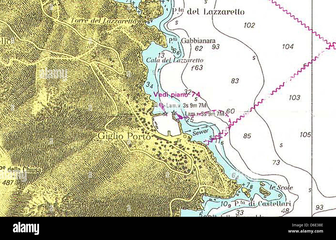 Hydrographic map Banque de photographies et d’images à haute résolution - Alamy
