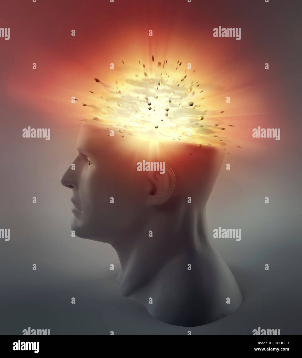 Cerveau qui explose Banque de photographies et d’images à haute ...