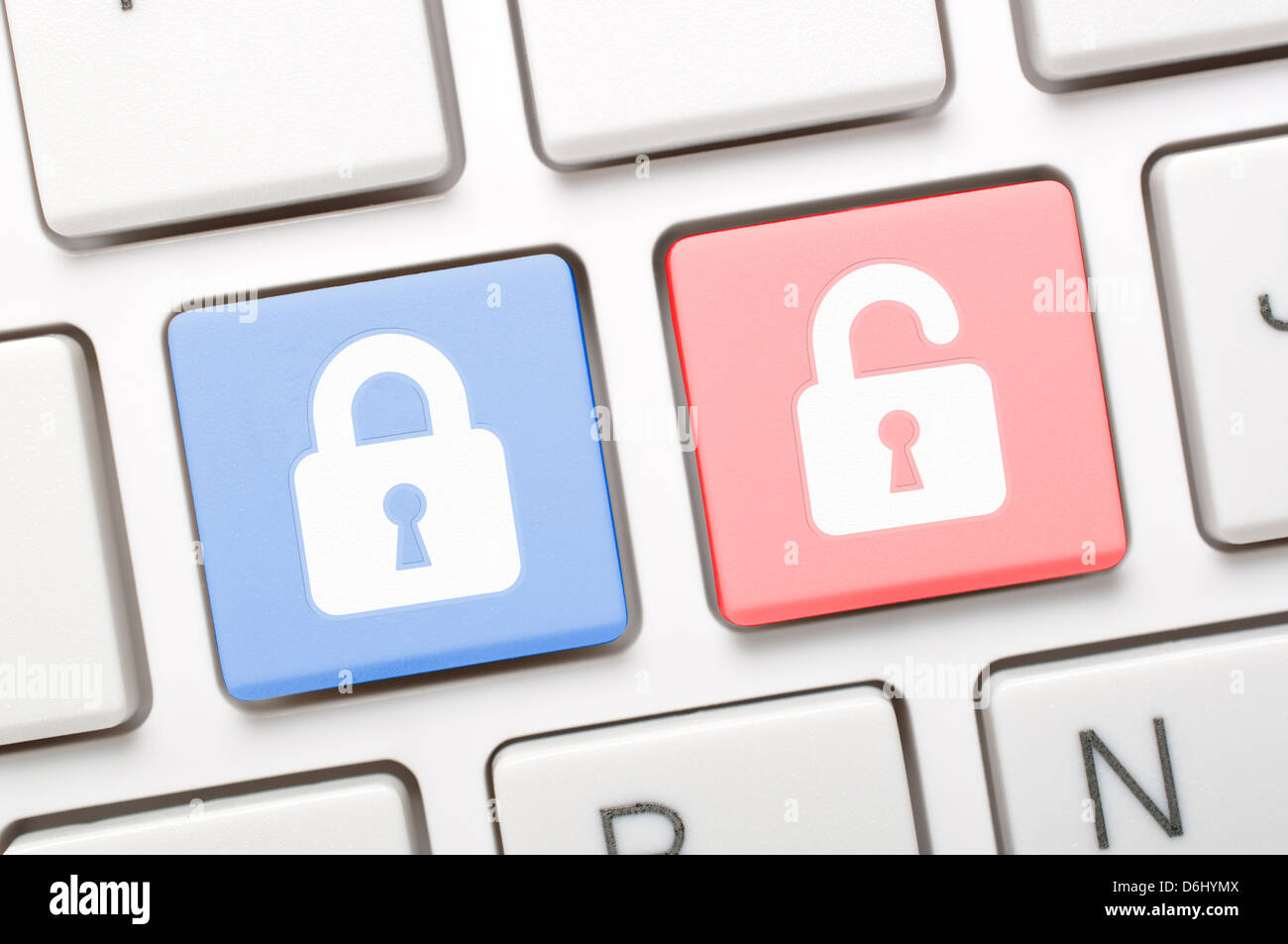 Le symbole de verrouillage du clavier Photo Stock - Alamy