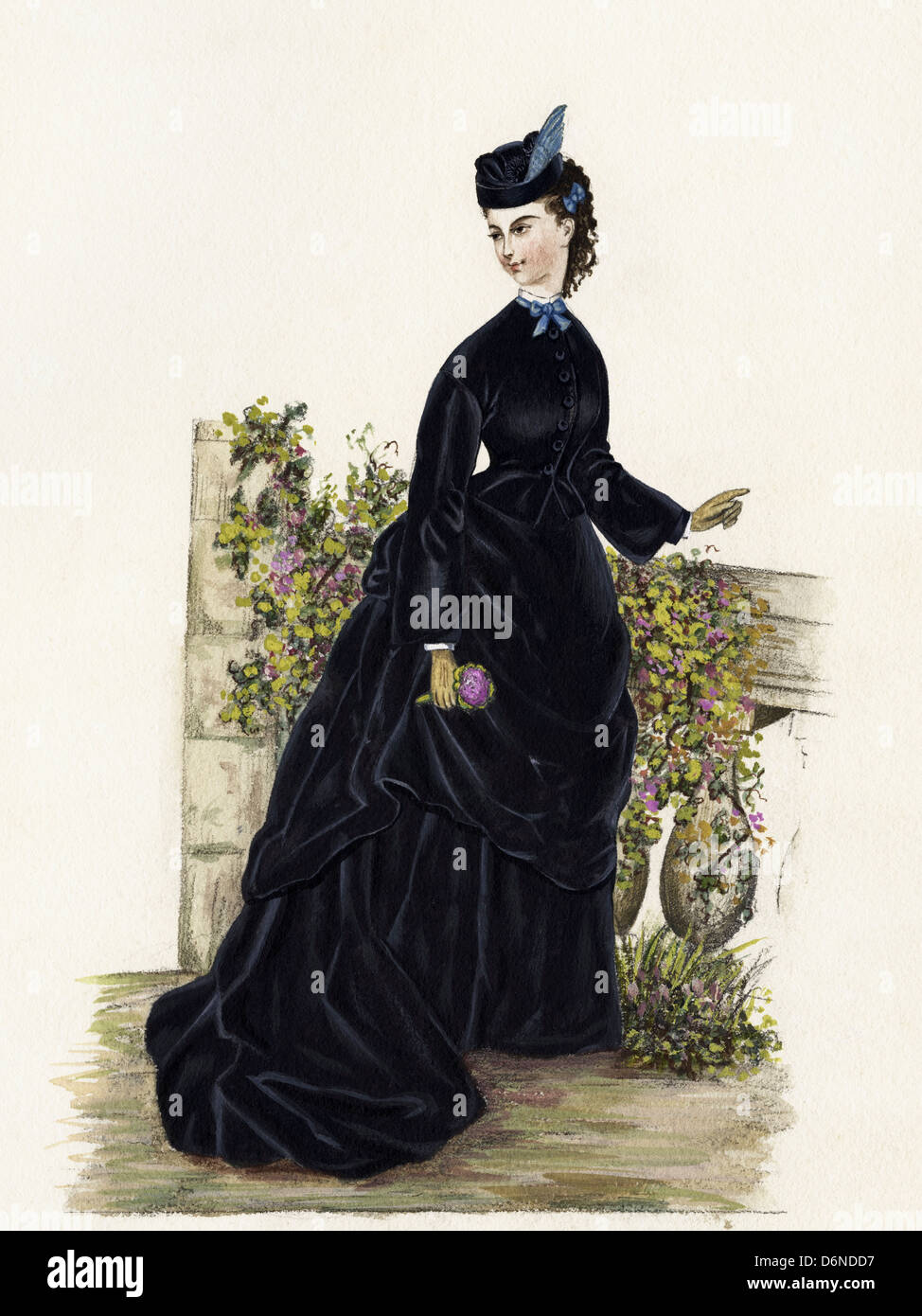 Victorian era clothing illustrations Banque de photographies et d ...