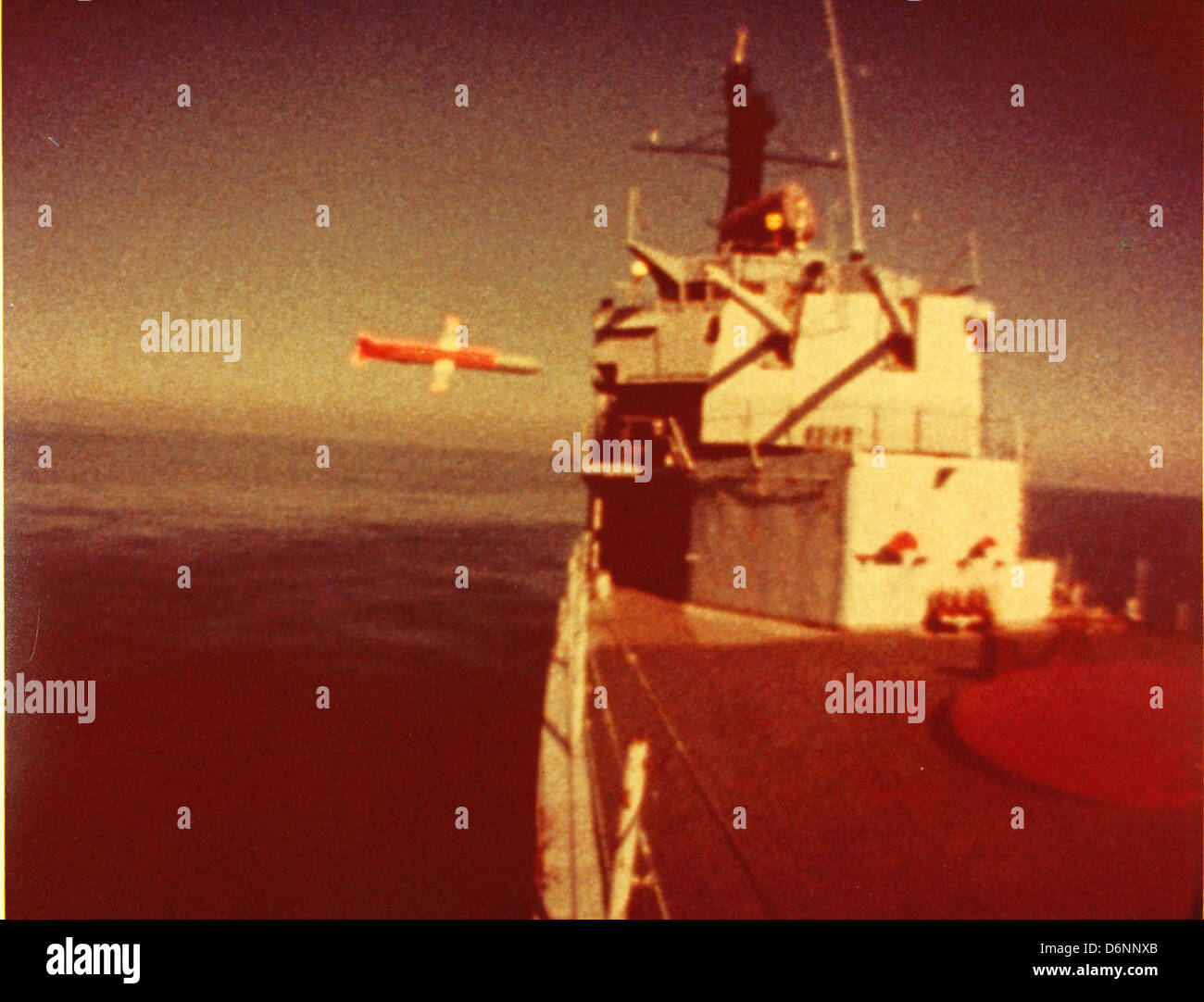 Cette photographie montre le missile Convair/General Dynamics Tomahawk ...