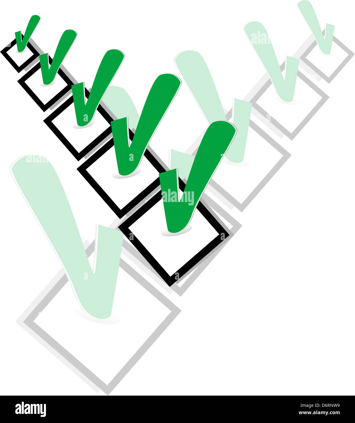 Symbole de la liste de vérification avec ok sign Photo Stock - Alamy