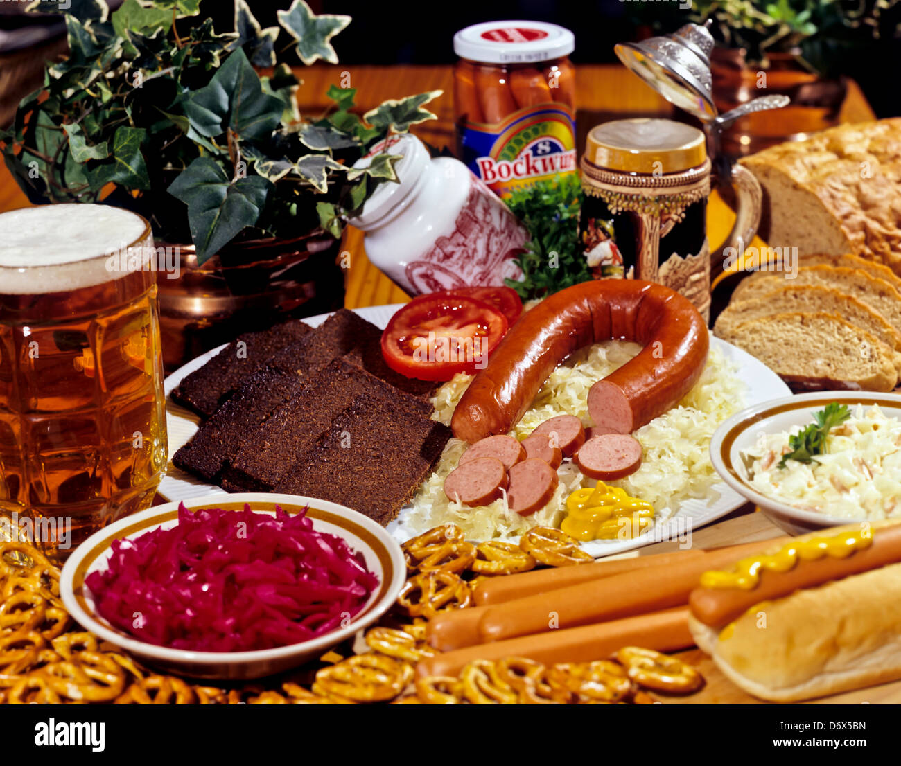 8554. La nourriture allemande, l'Allemagne, de l'Europe Photo Stock - Alamy