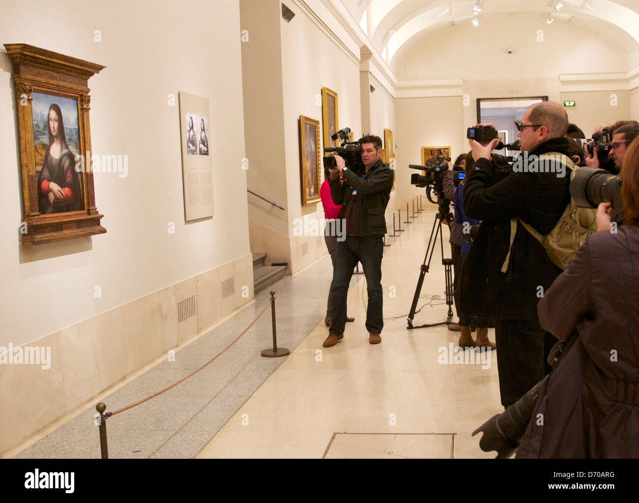 The mona lisa display Banque de photographies et d’images à haute ...