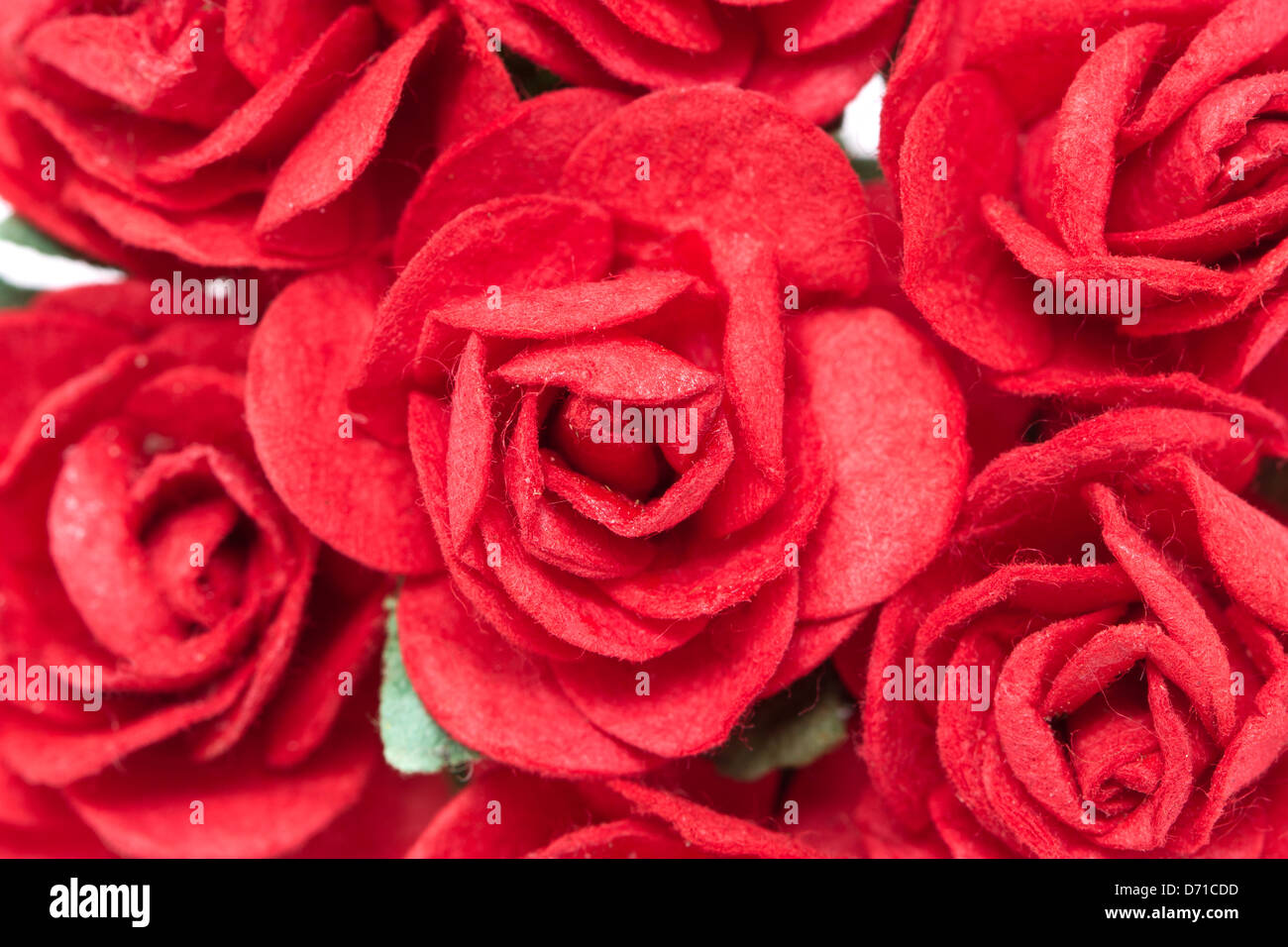 Fleurs en papier rouge Banque de photographies et d’images à haute ...