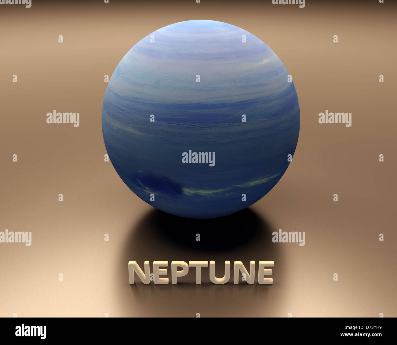 Une présentation de la planète géante gazeuse Neptune avec légende ...