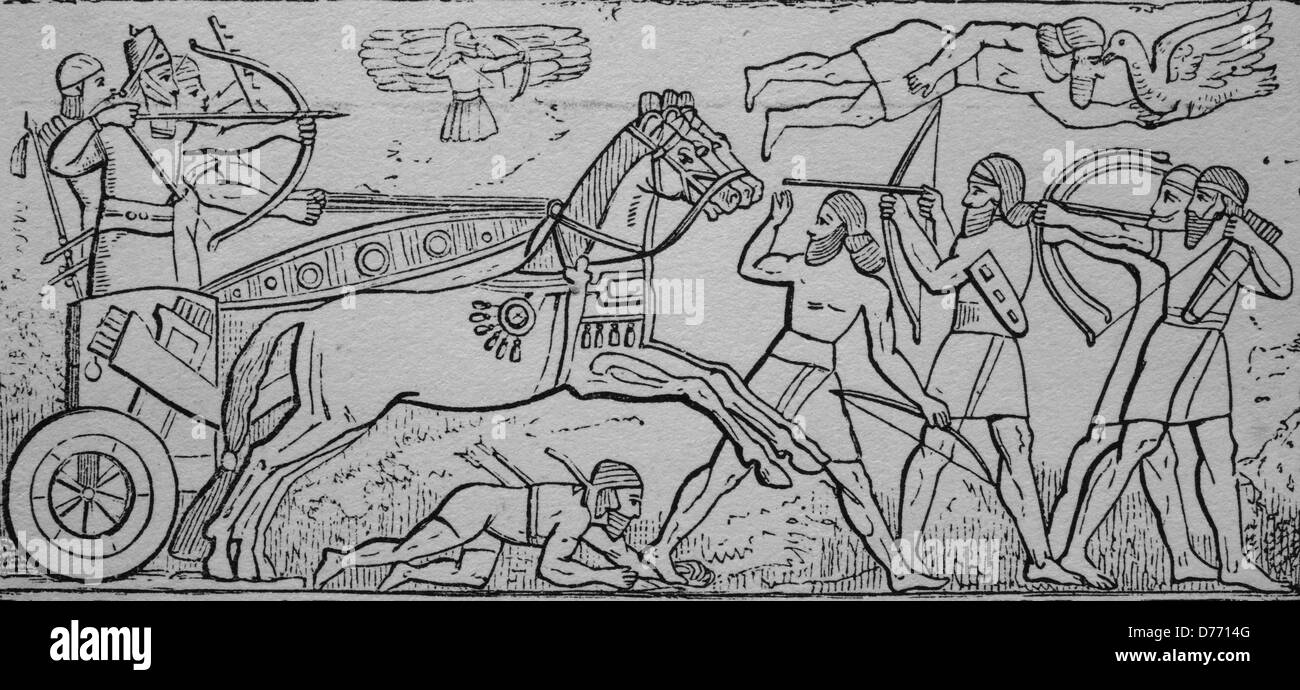 Assyrian relief Banque de photographies et d’images à haute résolution ...