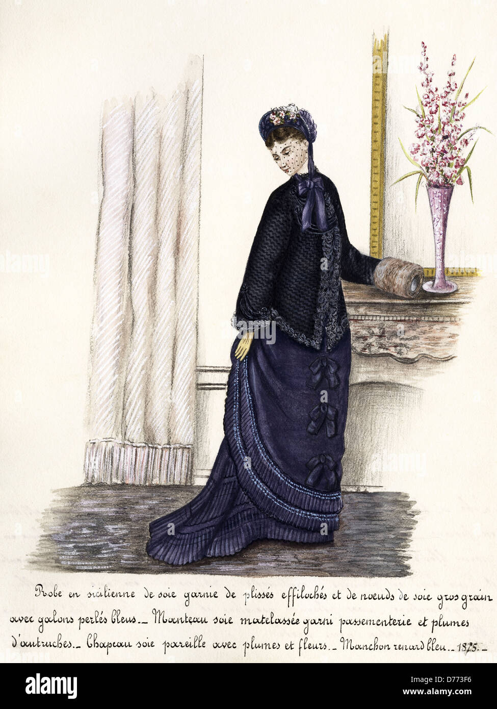 Victorian era clothing illustrations Banque de photographies et d ...