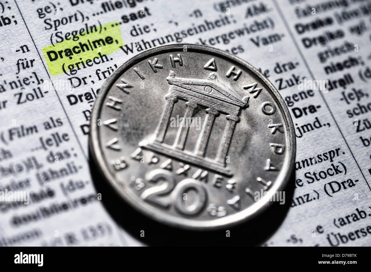 Griechische drachme a Banque de photographies et d’images à haute ...