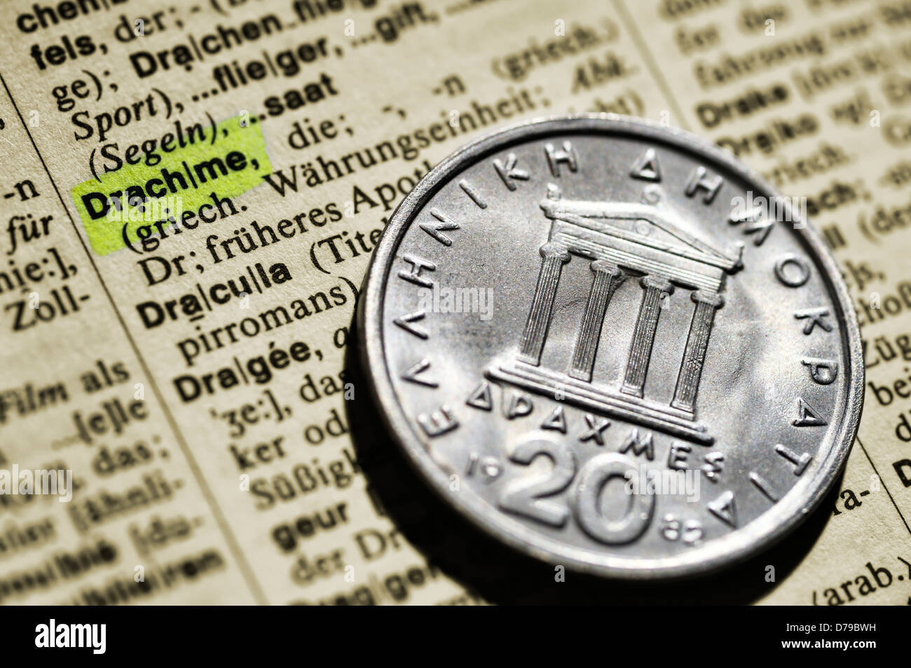 Griechische drachme a Banque de photographies et d’images à haute ...