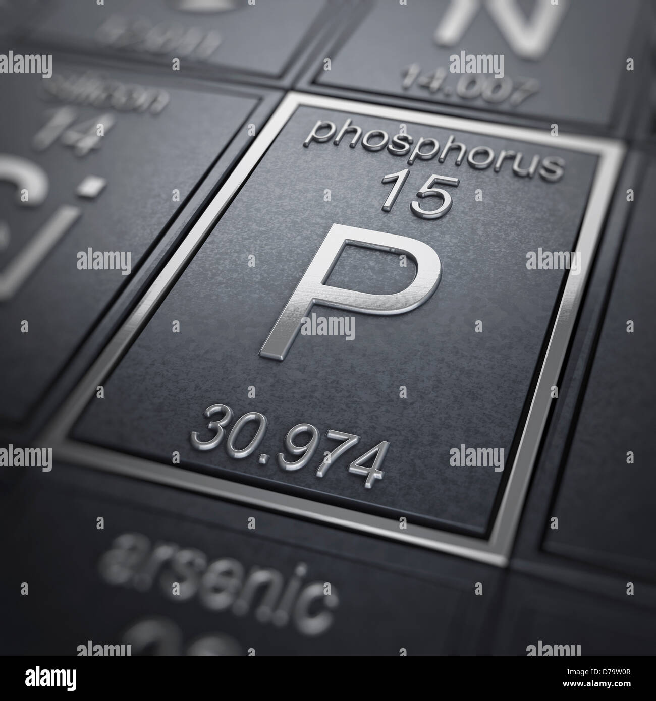 Periodic table element phosphorus Banque de photographies et d’images à ...