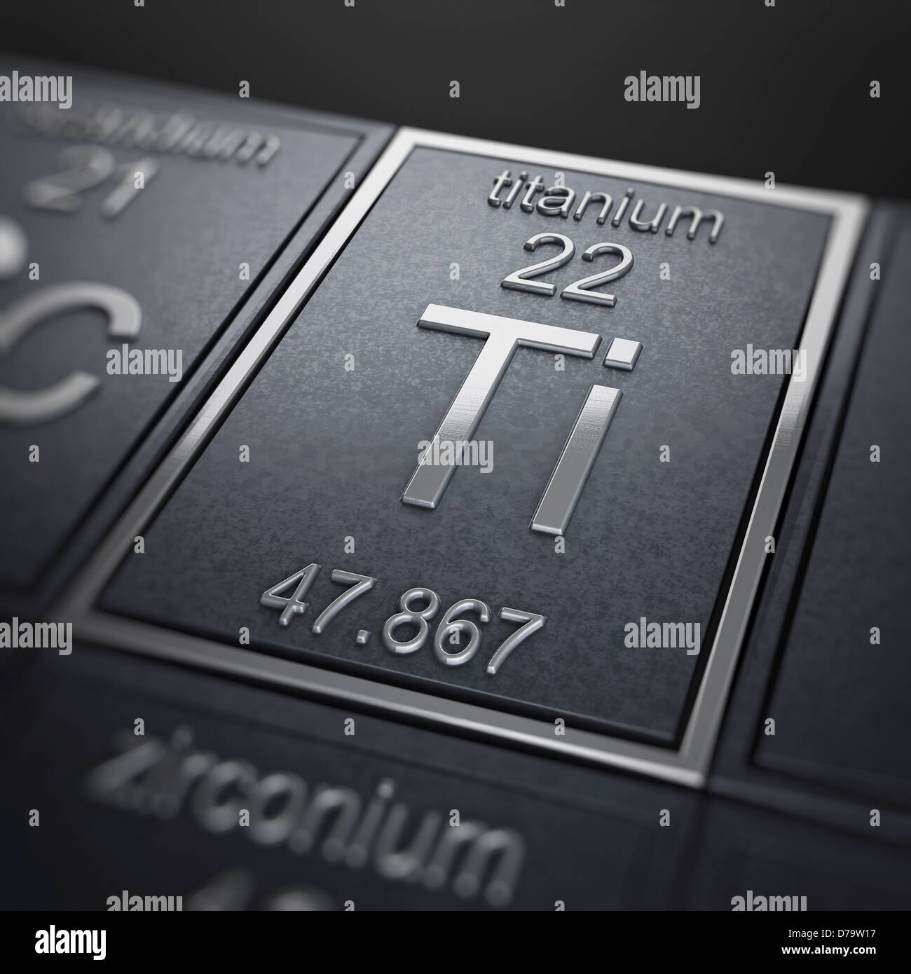 Periodic table elements titanium Banque de photographies et d’images à ...