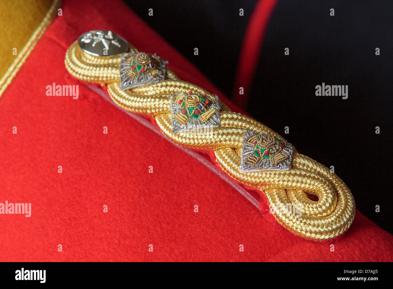 Officier de l'armée britannique d'insigne de grade épaulette tresse ...