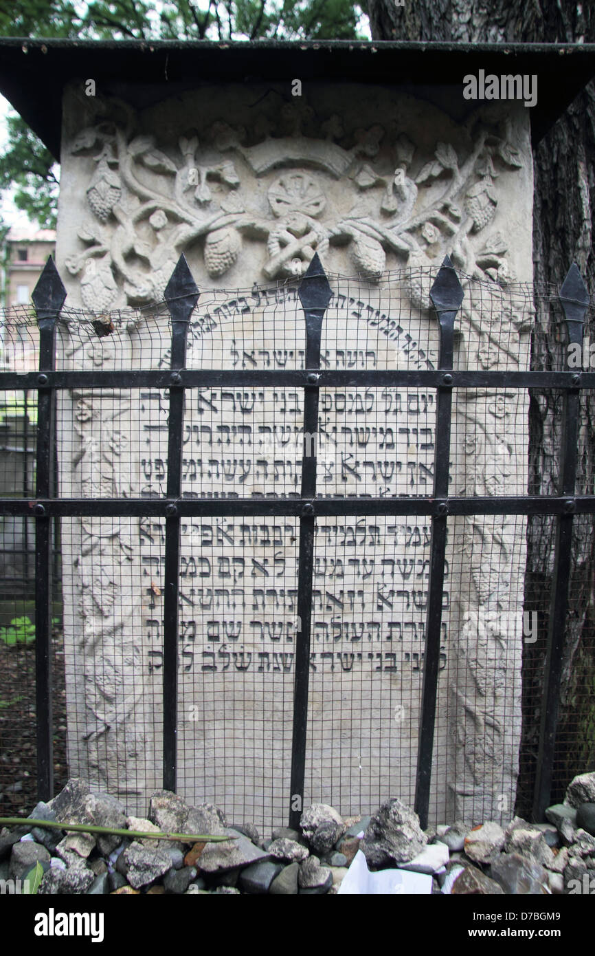 La tombe de la Rama (aussi : Rema), le rabbin Moïse Isserles (Moché ...