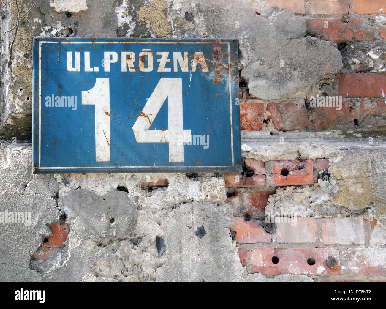 Édifice de la Jewish Ghetto de Varsovie à la rue Prozna près de ...