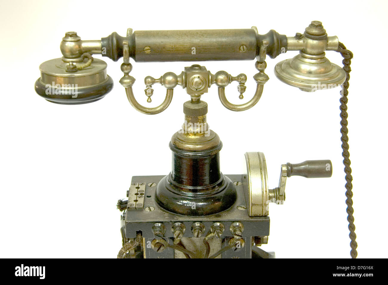 Téléphone à cadran ancien Photo Stock - Alamy