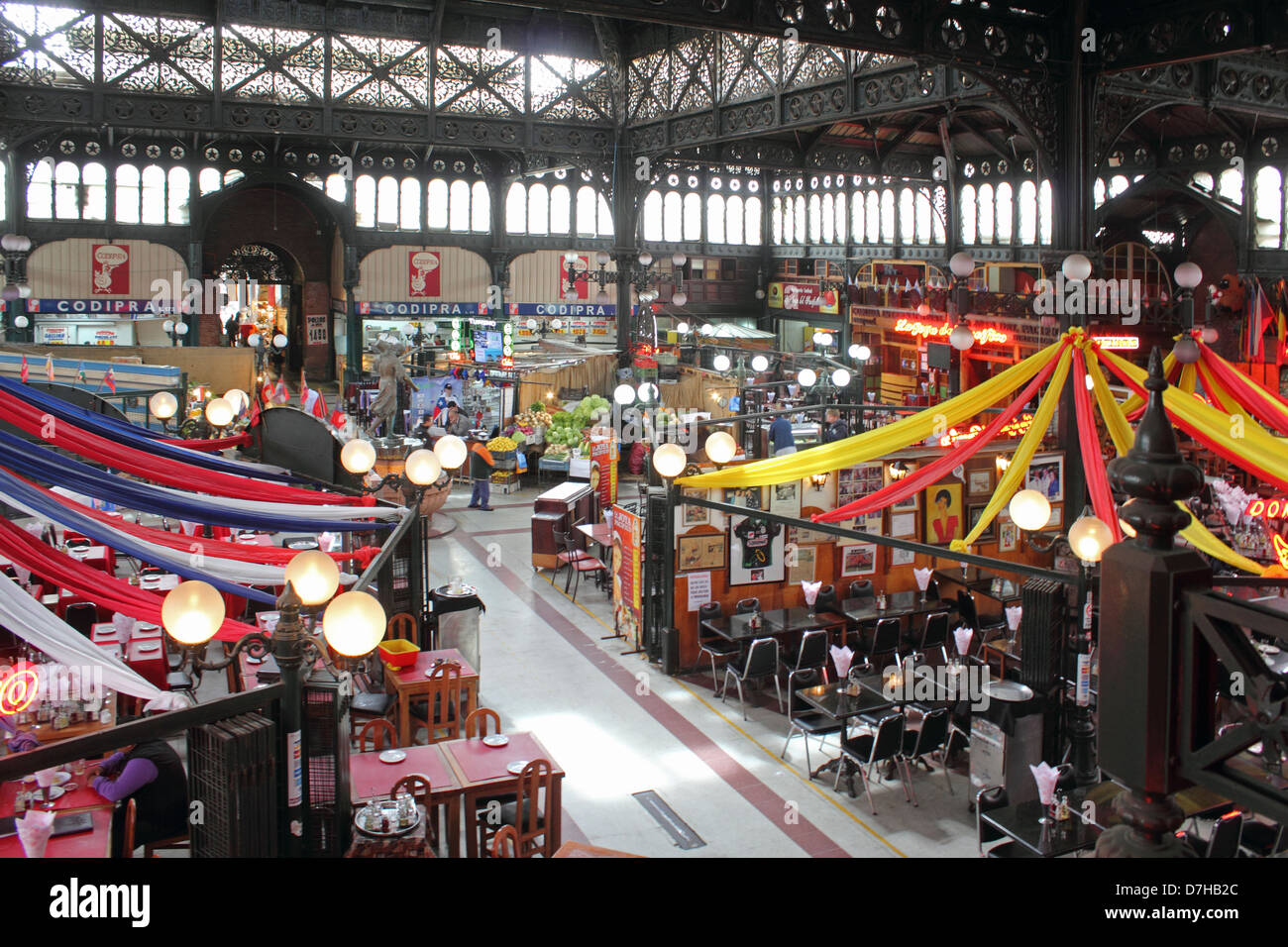 Santiago du Chili central market Mercado Central Photo Stock - Alamy