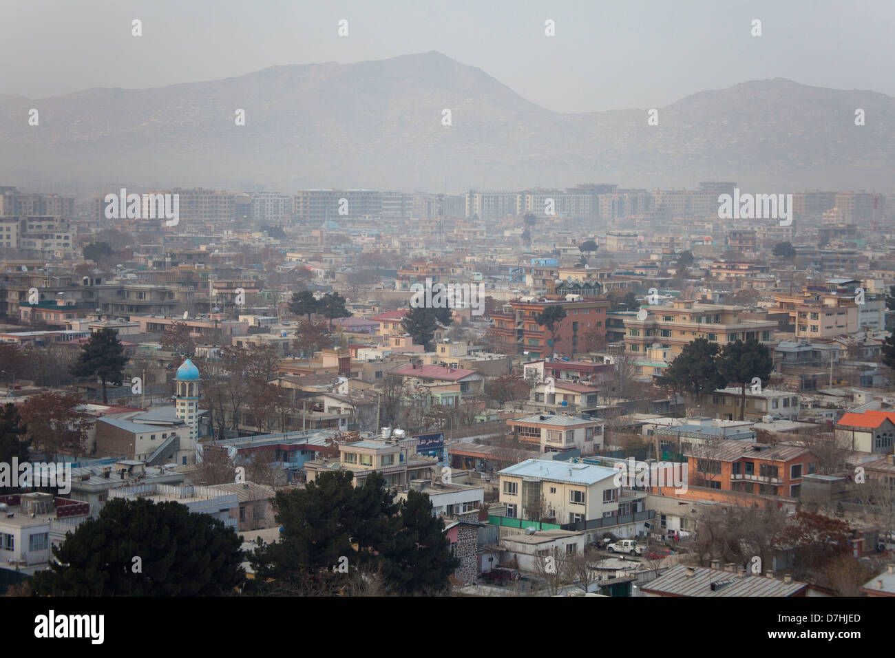Vue sur la ville de Kaboul, Afghanistan Photo Stock - Alamy