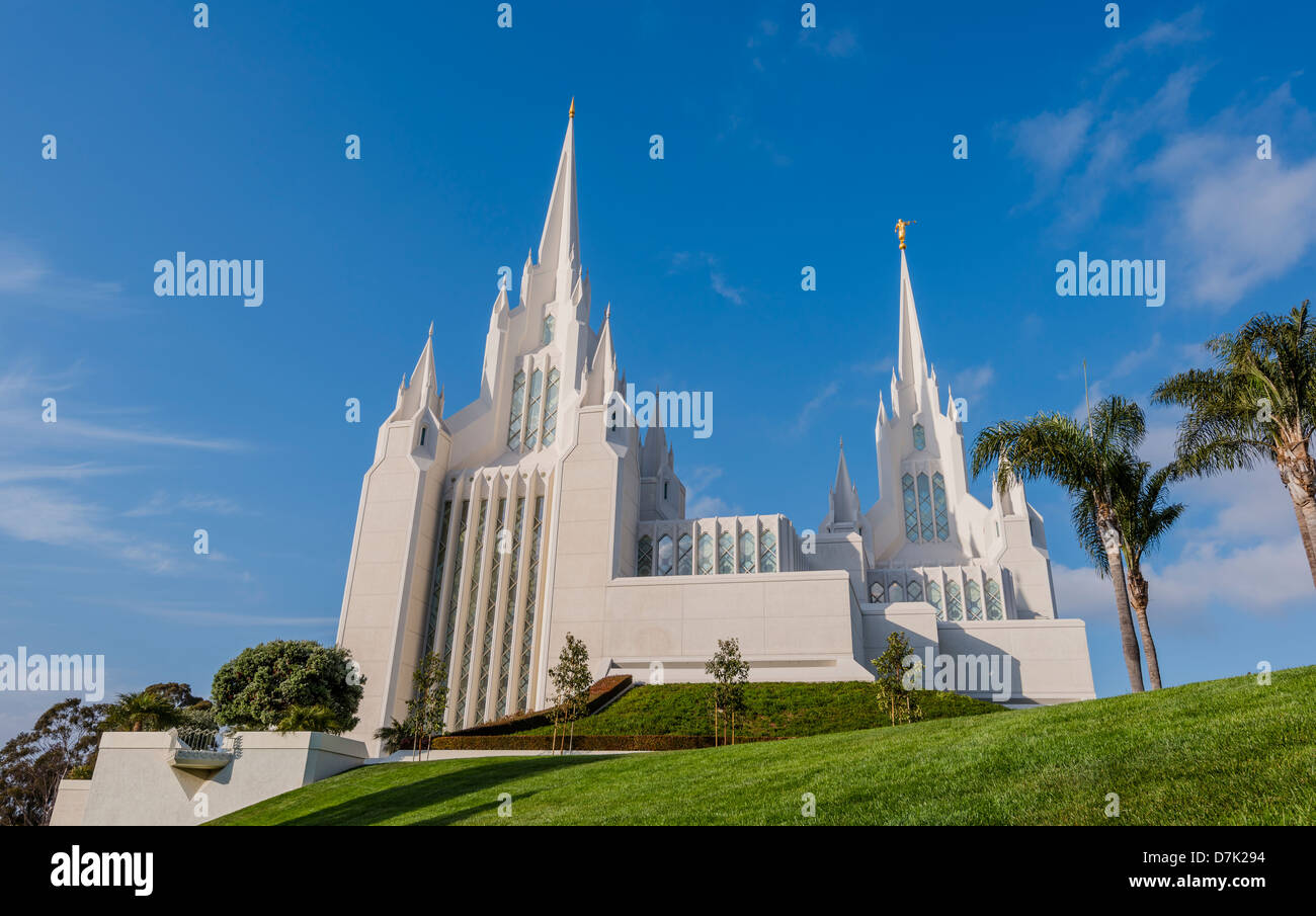 Temple mormon de l'eglise Banque de photographies et d’images à haute ...