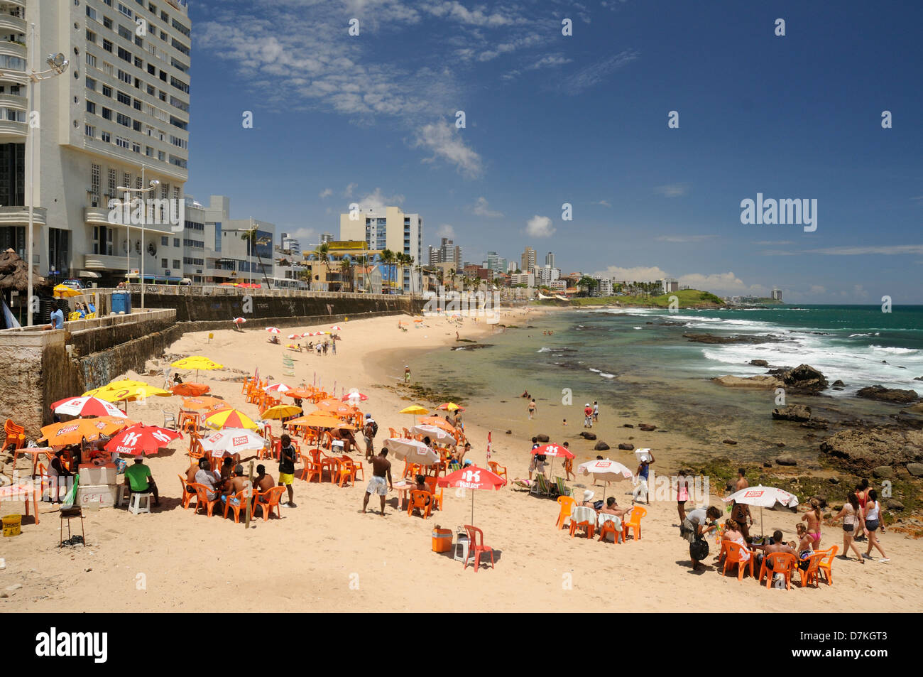 Praia do farol da barra beach Banque de photographies et d’images à ...