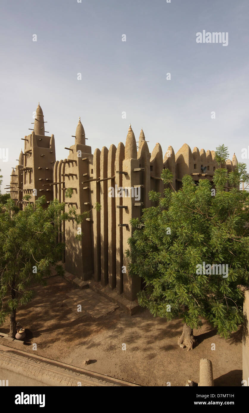 La Grande Mosquée de Mopti, au Mali, en Afrique de l'Ouest Photo Stock ...