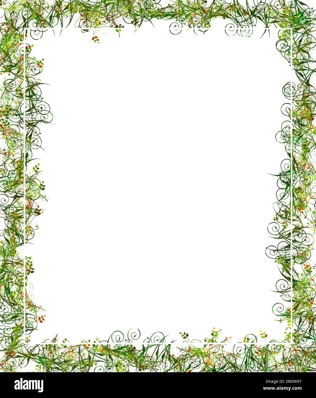 A floral border frame Banque de photographies et d’images à haute ...