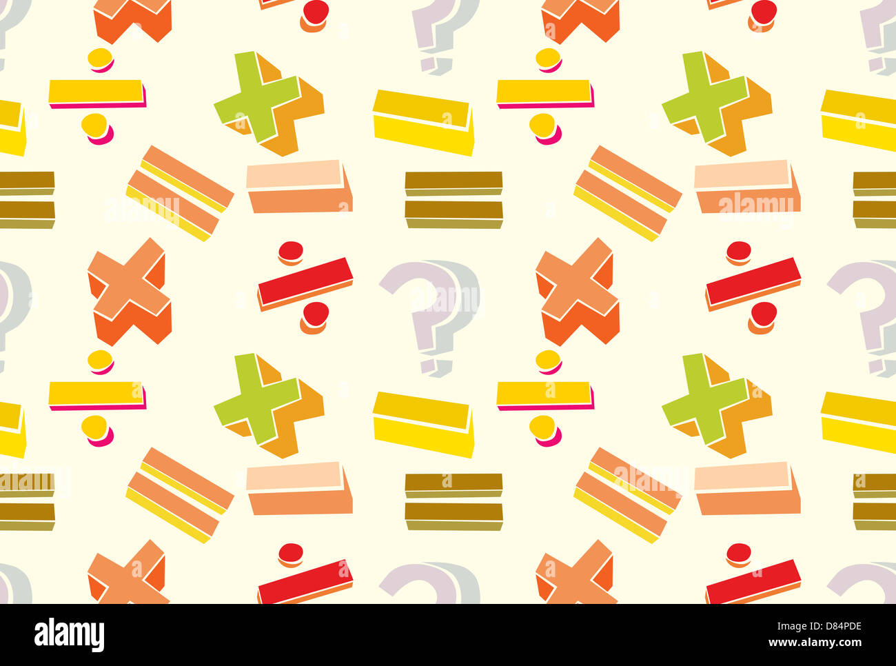 Motif de fond transparente de symboles mathématiques de base Photo ...