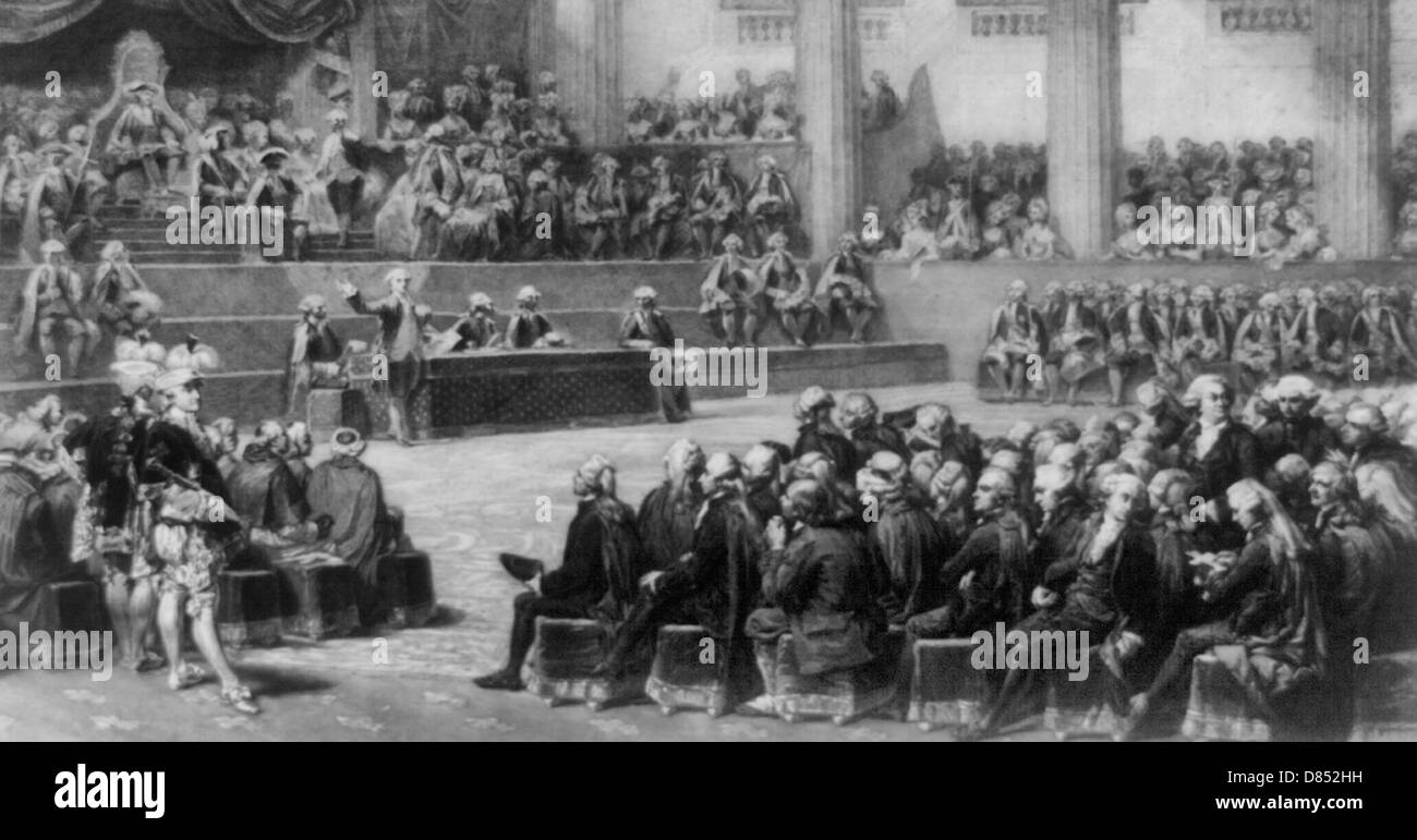 Versailles 5 5 1789 Banque d'images noir et blanc - Alamy