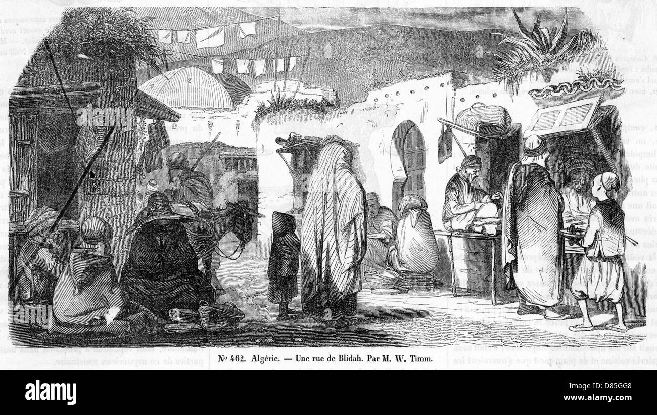 Blida algerie Banque d'images noir et blanc - Alamy