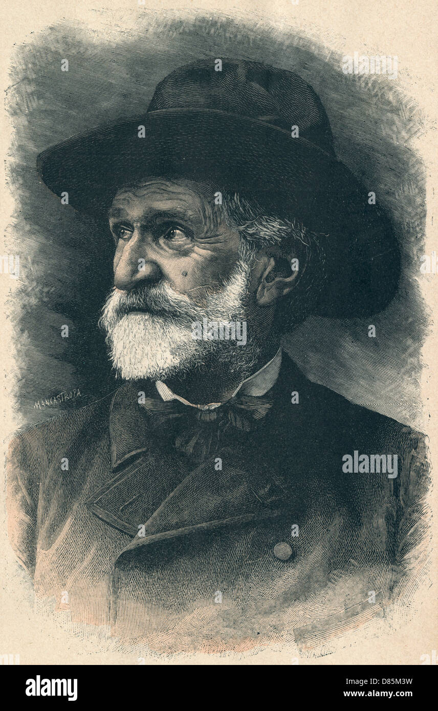 Giuseppe Verdi Portrait Banque d'image et photos - Alamy