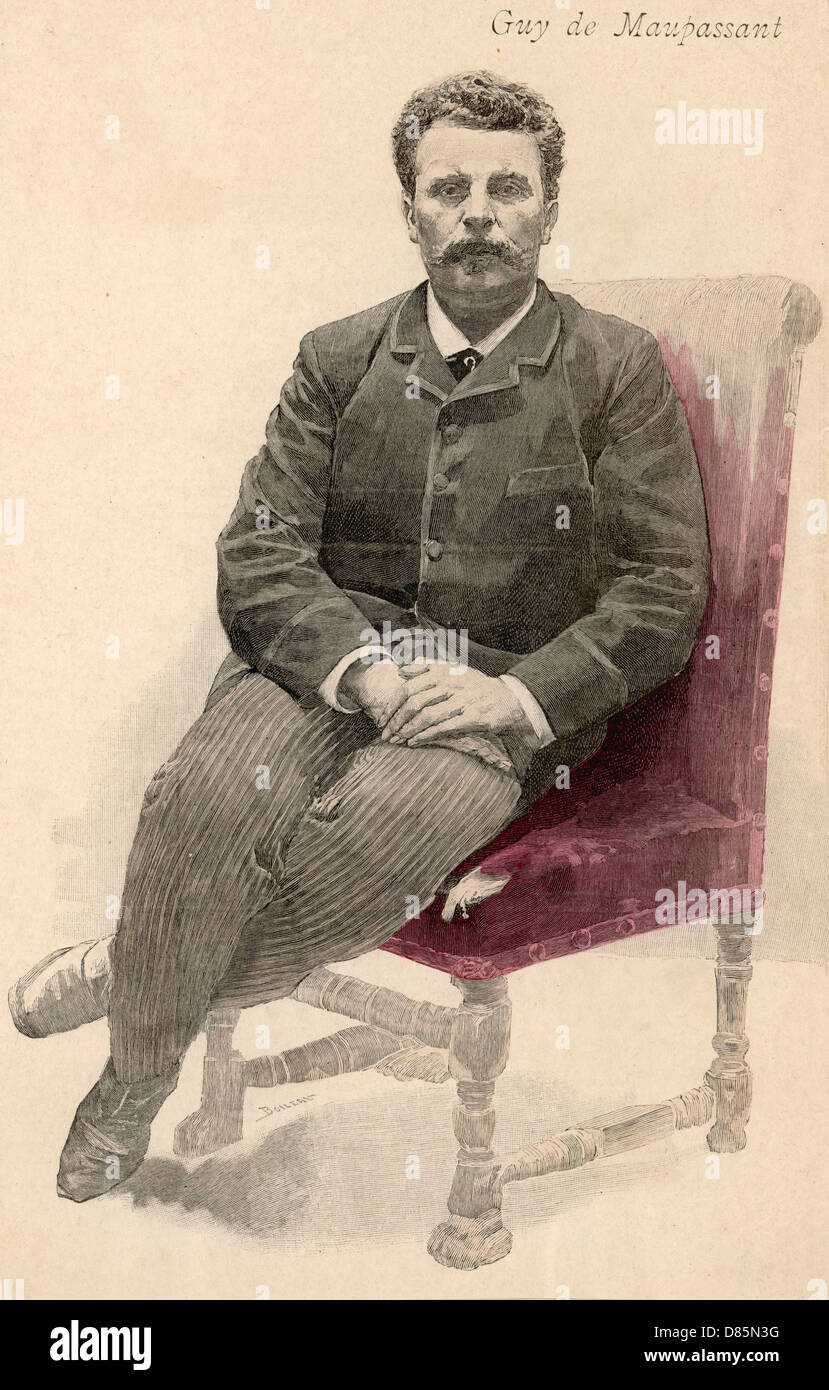 Guy de maupassant portrait Banque de photographies et d’images à haute ...