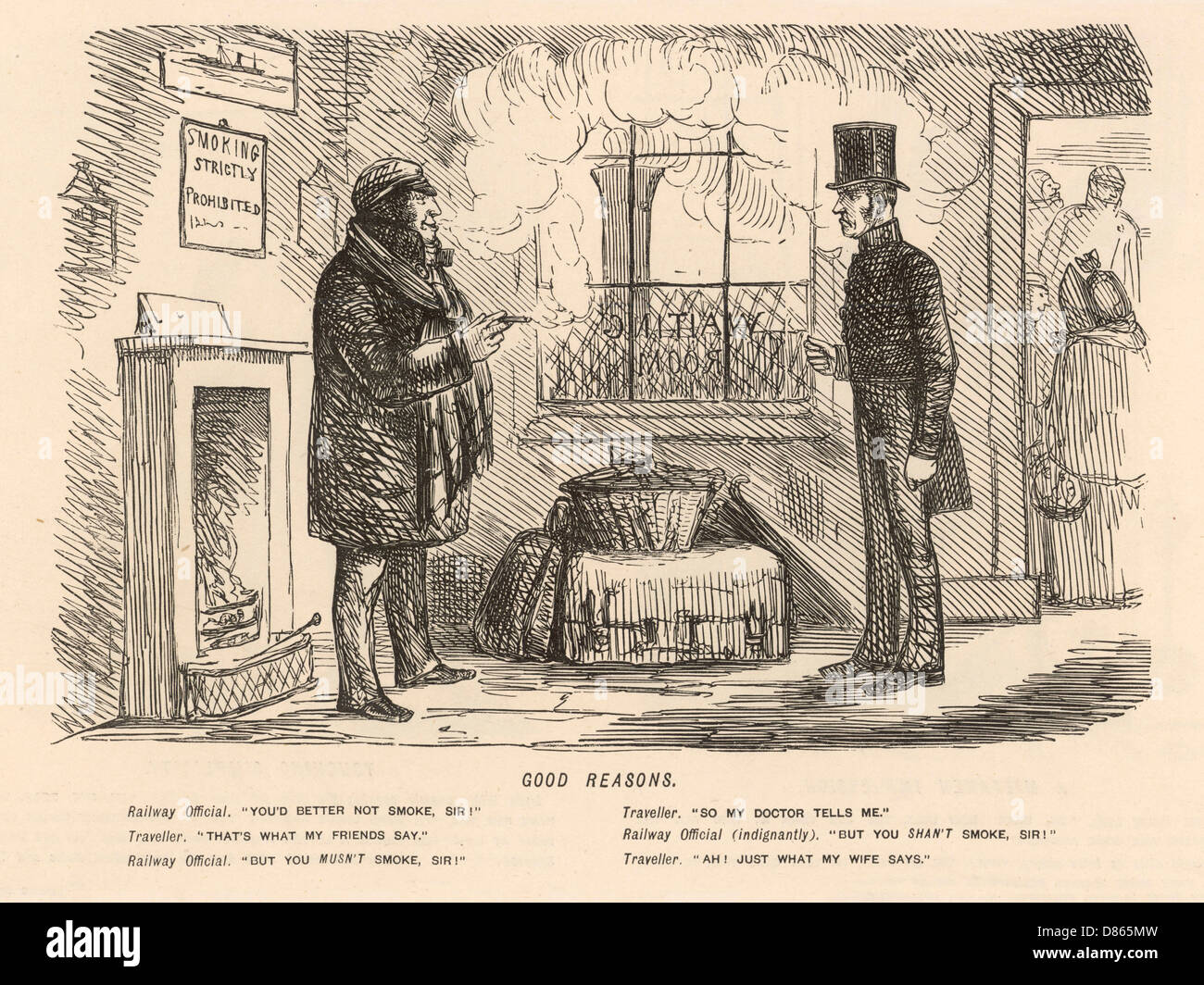 No smoking cartoon Banque de photographies et d’images à haute résolution - Alamy