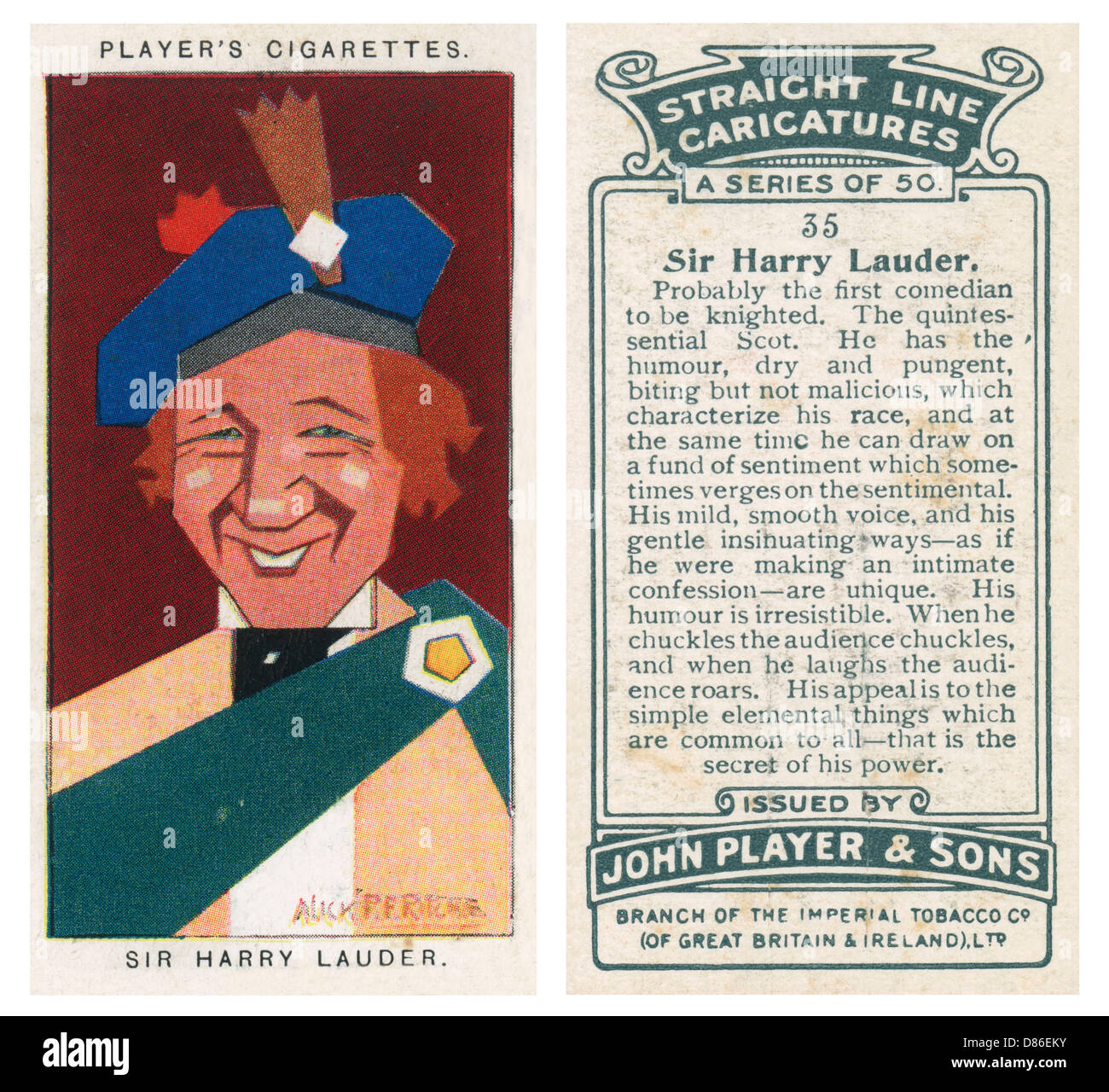 Harry lauder Banque de photographies et d’images à haute résolution - Alamy