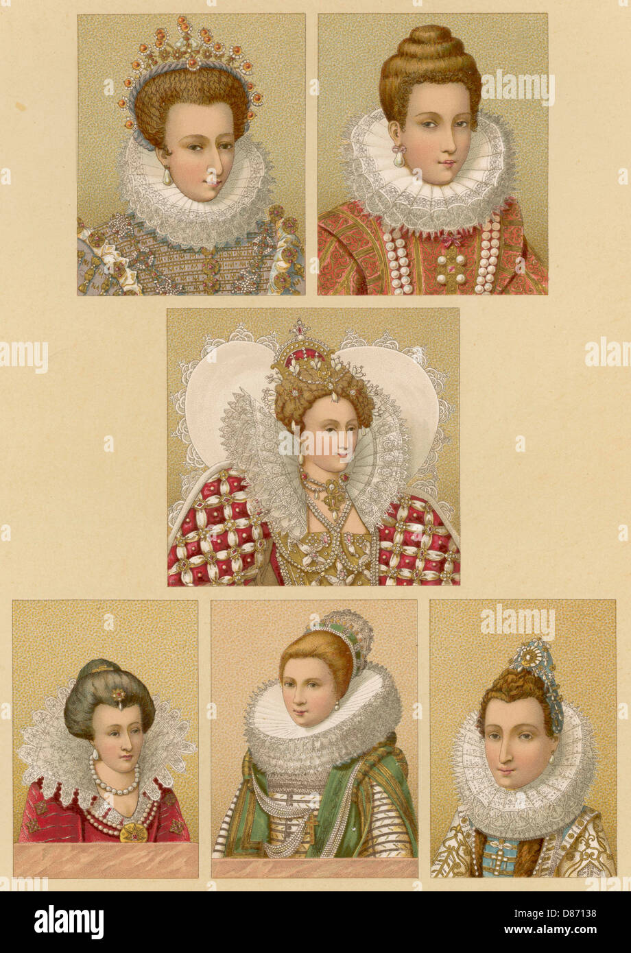 16th century ruff costume Banque de photographies et d’images à haute ...