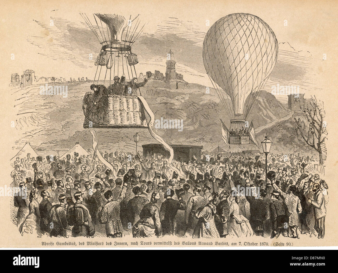 Siège de Paris Balloons Photo Stock - Alamy