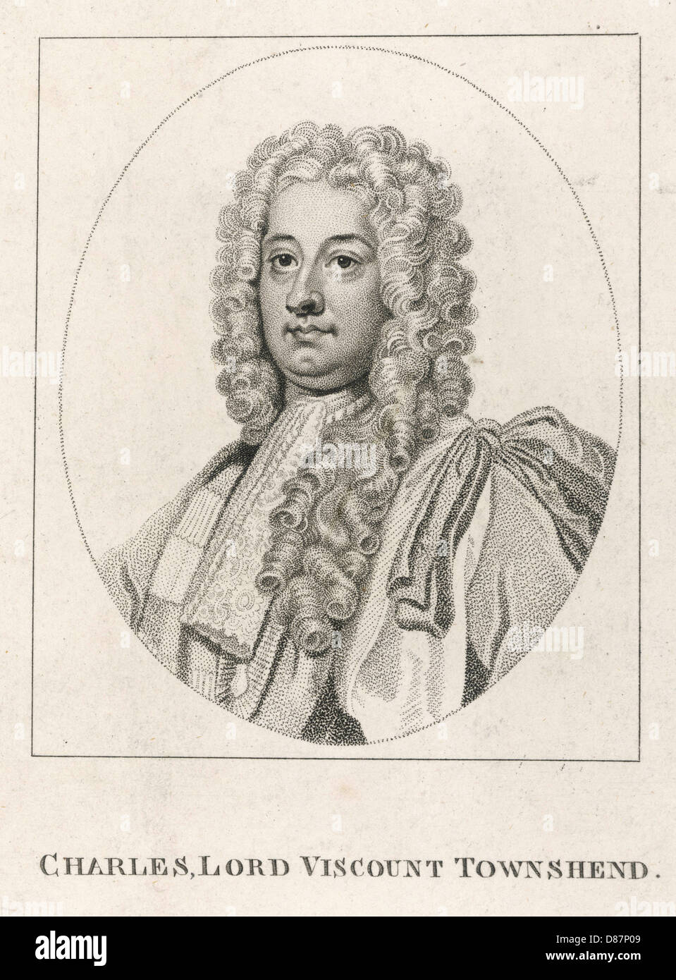 Charles townshend 2nd vicount townshend Banque de photographies et d ...