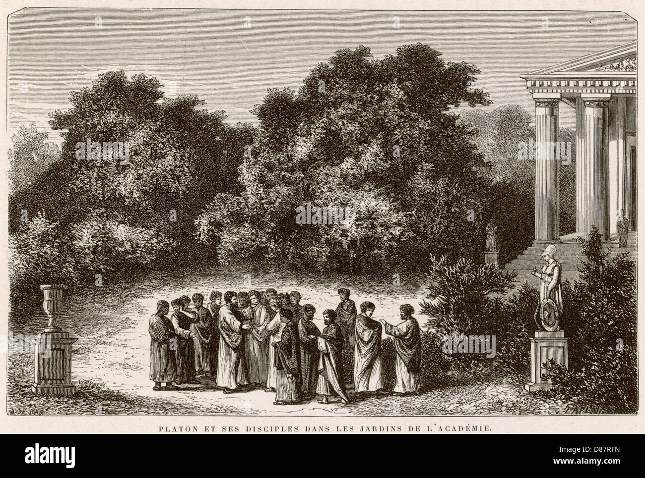 Platon et ses disciples Banque de photographies et d’images à haute ...