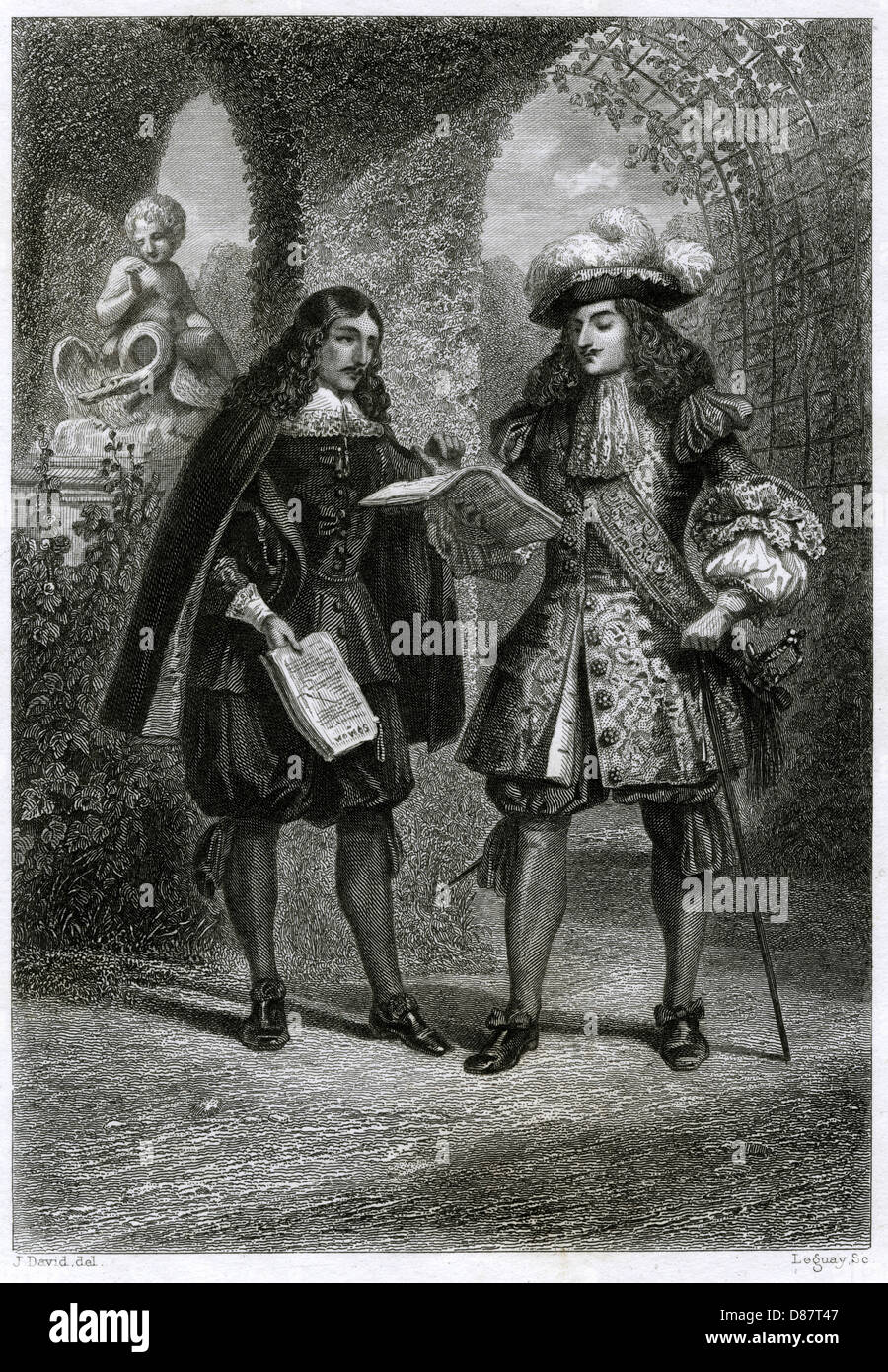 LOUIS XIV ET COLBERT Photo Stock - Alamy