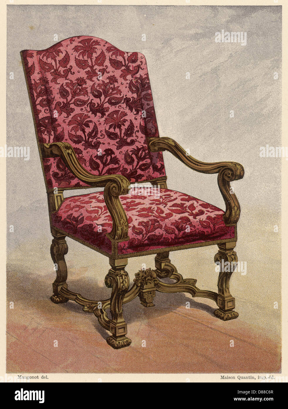 Fauteuil du 17ème siècle Banque de photographies et d’images à haute ...