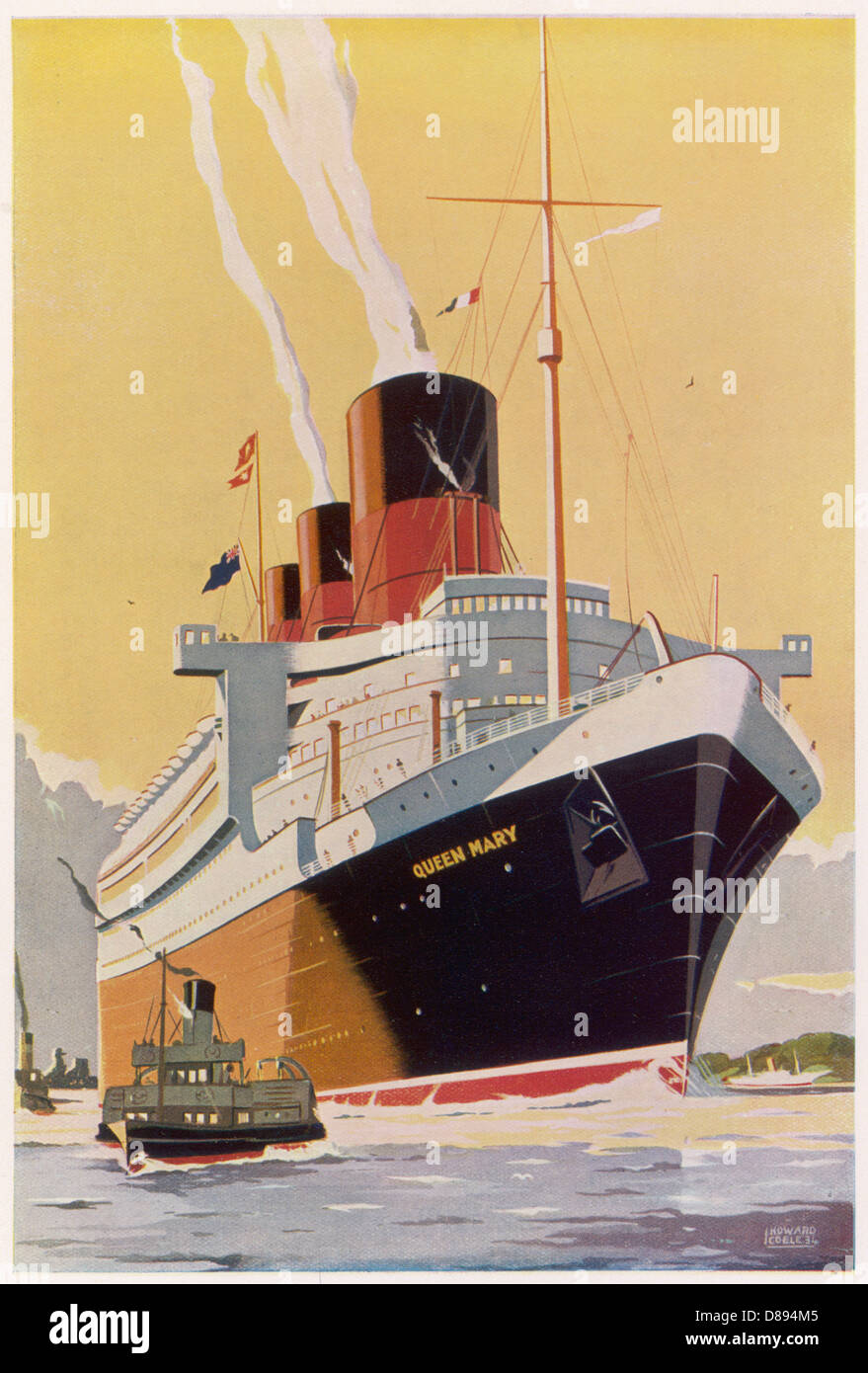 Queen mary ship 1930s Banque de photographies et d’images à haute ...
