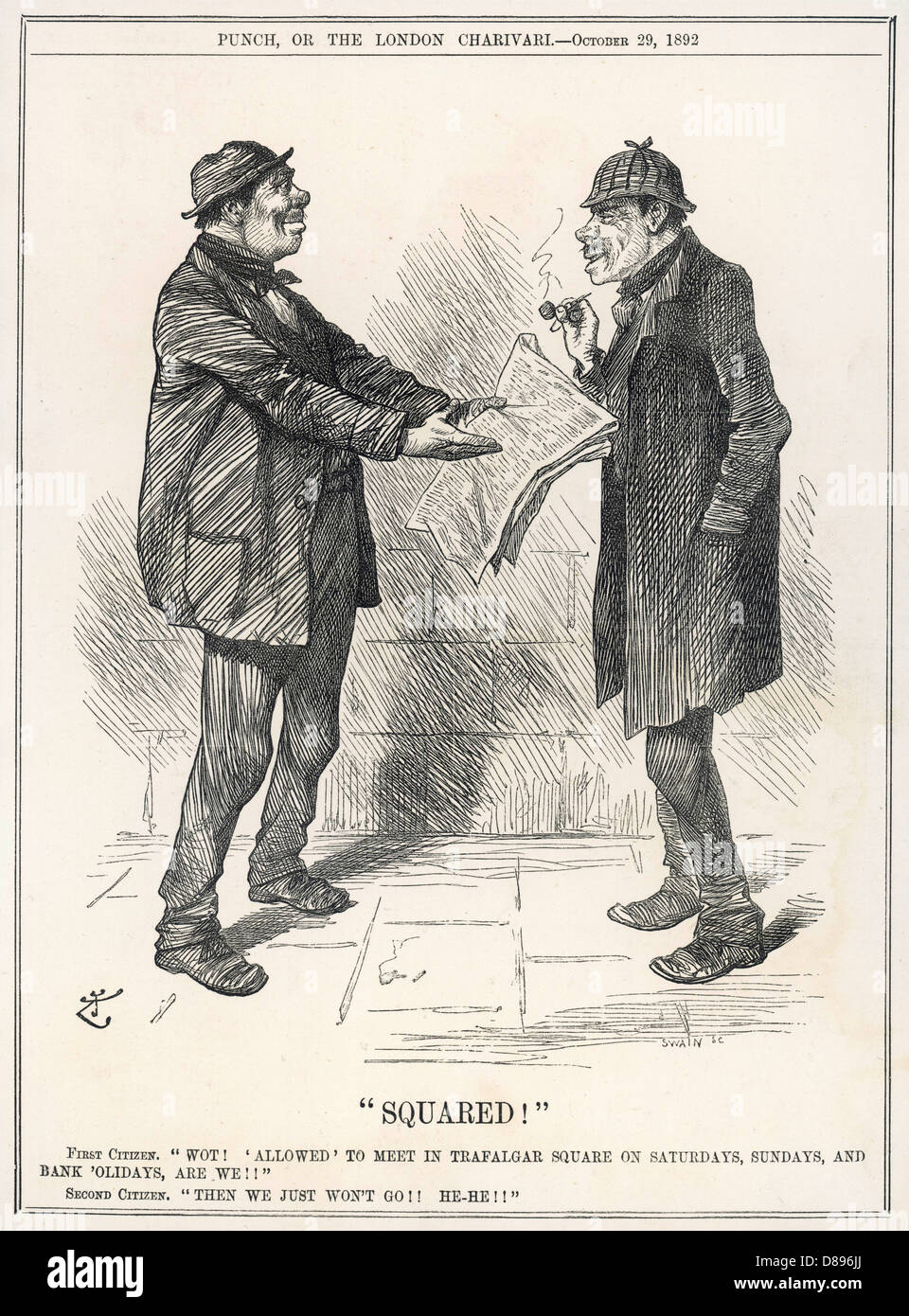 Dessin animé, carré Photo Stock - Alamy