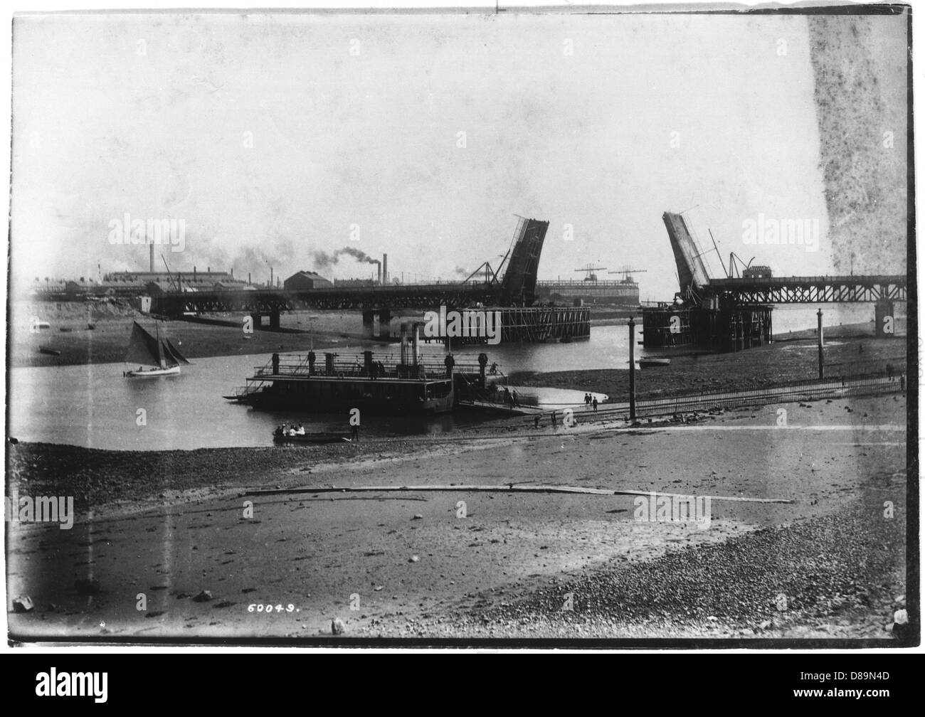 Le pont du ferry Banque d'images noir et blanc - Alamy